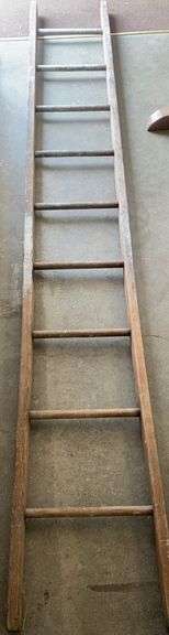 9ft 10in Wooden 9 Rung Ladder - Metzger Property Services LLC