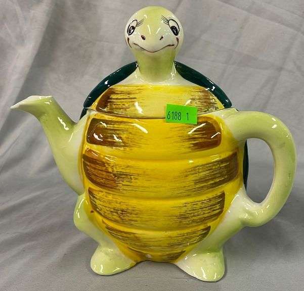 Enesco ceramic turtle teapot - Metzger Property Services LLC