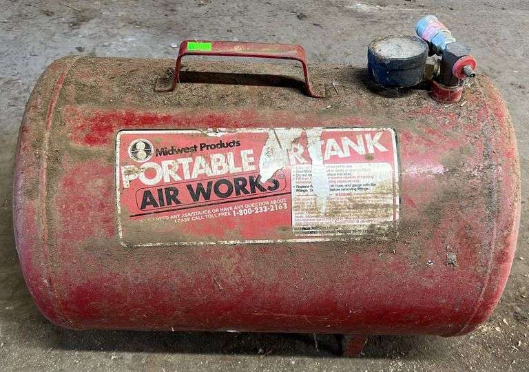Midwest Portable Air Tank with Gauge - Metzger Property Services LLC