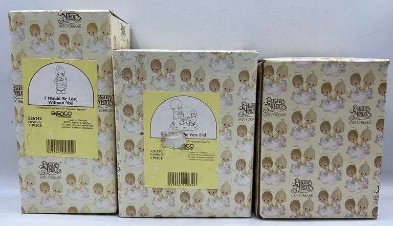 Three Precious Moments Figurines in box - Metzger Property Services, LLC