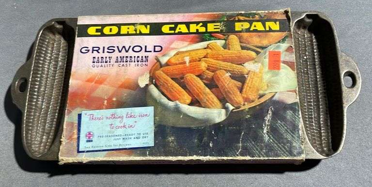 Griswold cast iron corn cake pan 13”x6” - Metzger Property Services, LLC