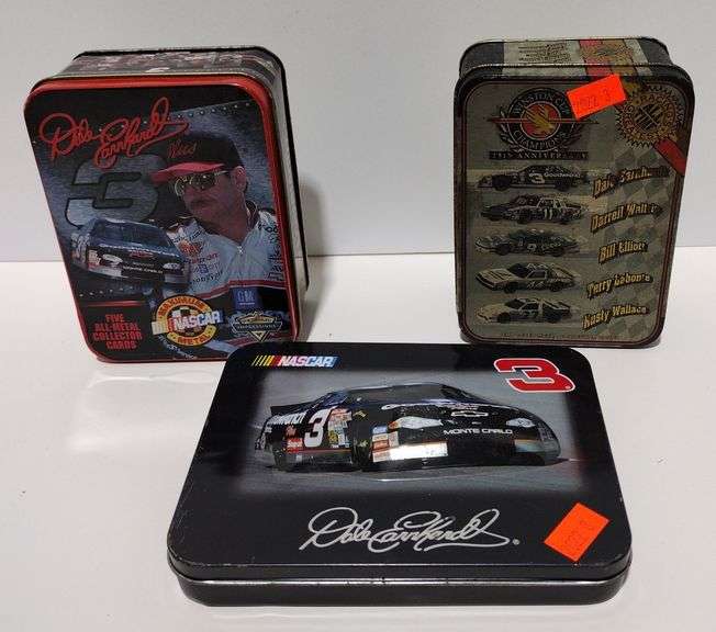 Dale Earnhardt Nascar metal collector cards, embossed metal cards, Dale ...