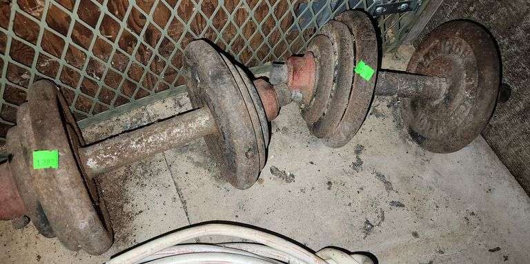 Bar bell weights - Metzger Property Services LLC