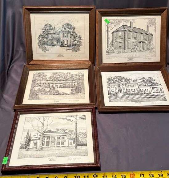 Historical building drawings signed 10x9" - Metzger Property Services LLC