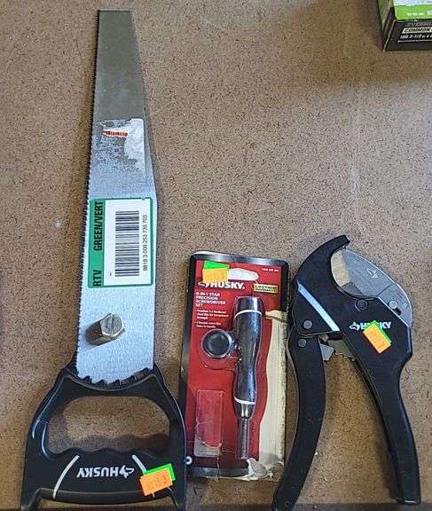 Husky Saw, Husky Pvc Cutters and Husky 8 N 1 Star Precision Screwdriver ...