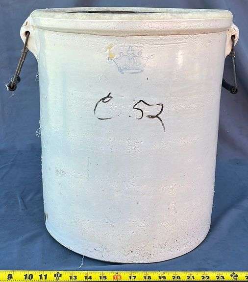 Crown 10 gallon two handled crock - Metzger Property Services, LLC