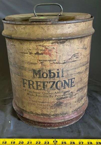 Mobil freezone 5 gallon can - Metzger Property Services LLC
