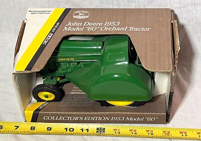 Ertl John Deere 1953 Model “60” Orchard Die-Cast Metal Toy Tractor ...
