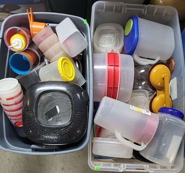 Plastic Cups, Pitchers, Plastic Containers, and Kitchen Utensils ...