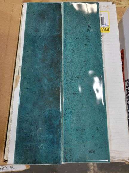 Marazzi LuxeCraft Arteko Deep Teal 3 in. x 12 in. Glazed Wall Ceramic ...