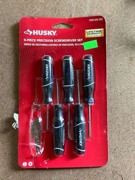 Husky 6 piece precision screwdriver set MISSING ONE - Metzger Property ...