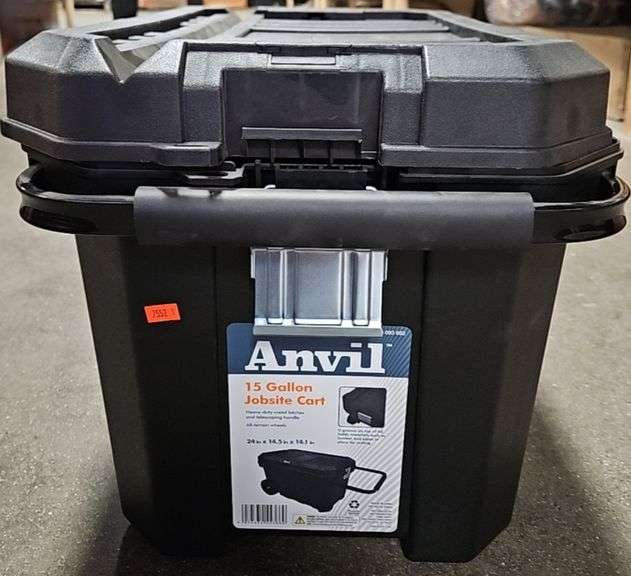 Anvil 24 in. Black Plastic Rolling Tool Box - Metzger Property Services ...