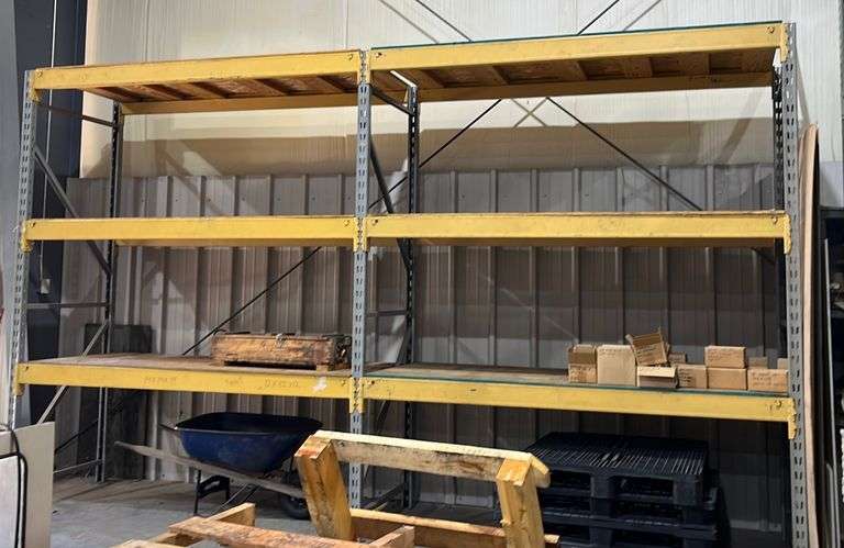 Pallet Racking, (3) End Standards (42”” wide X 10” tall), (12) 8’ 4 ...