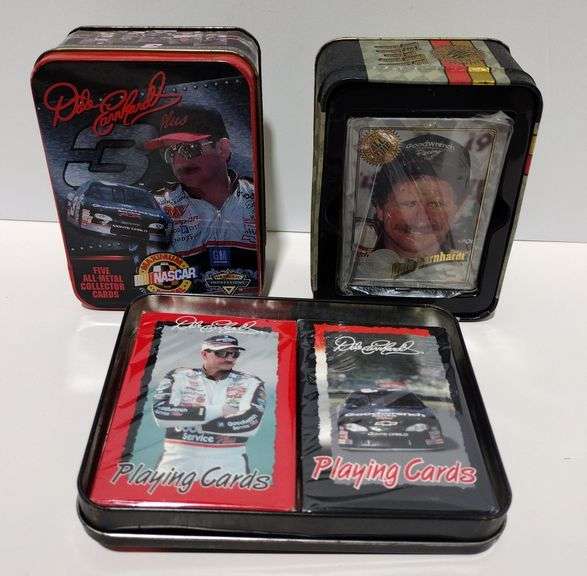 Dale Earnhardt Nascar metal collector cards, embossed metal cards, Dale ...