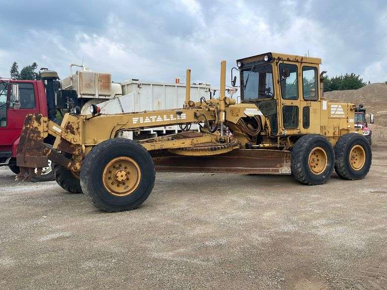1986 Fiat Allis Diesel Grader with 12’ Belly Blade Runs Unknown Hours ...