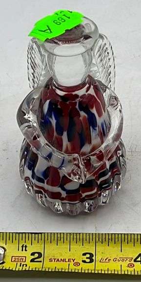 Joe Rice 2002 Red, White & Blue Angel Paperweight - Metzger Property ...