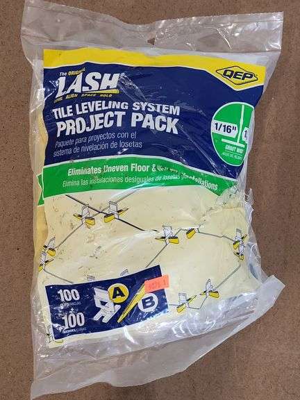 The Original Lash Tile Leveling System Project Pack, 1/16" Grout Width ...