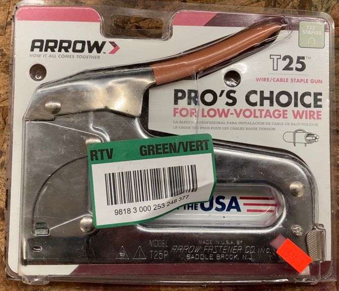 Arrow T25 Wire/Cable Staple Gun - Metzger Property Services LLC