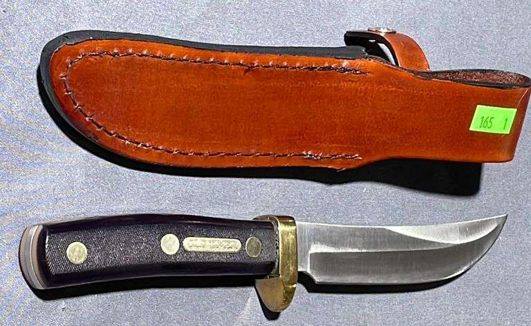 Schrade Old Timer Fixed Blade (5”) Knife in Leather Sheath - Metzger ...
