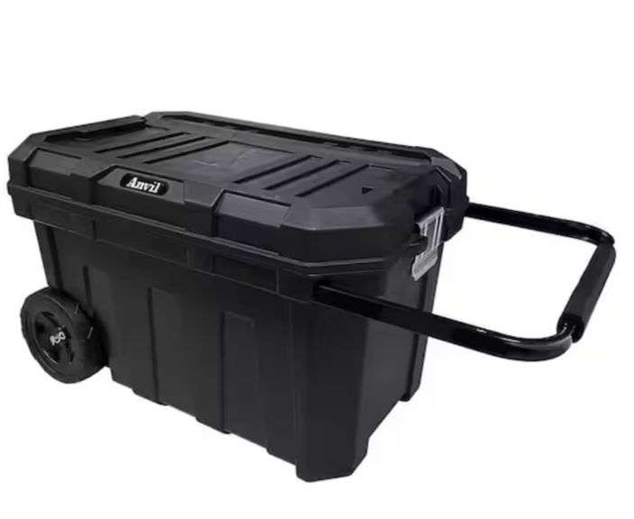 Anvil 24 in. Black Plastic Rolling Tool Box - Metzger Property Services ...