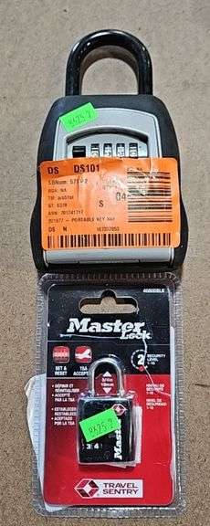 Small Combination Master Lock and a Master Lock Lock Box, Resettable ...