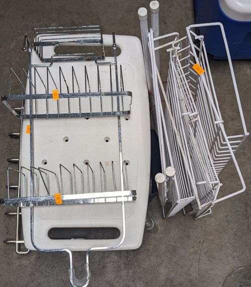 Wire Rack assortment & shower seat - Metzger Property Services LLC