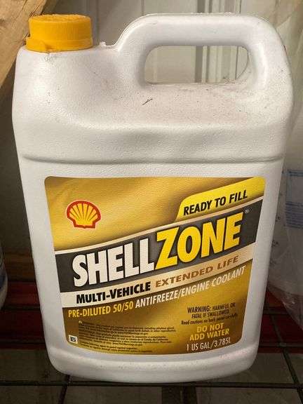 ShellZone Pre-Diluted 1 Gallon 50/50 Antifreeze/Engine Coolant ...