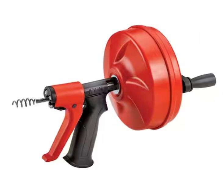 RIDGID Power Spin+ 1/4 in. x 25 ft. Hybrid Drain Cleaning Snake Auger ...