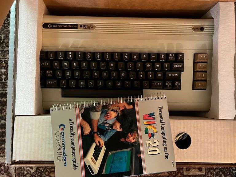 Commodore 20 personal color computer with arcade game , appears to be ...