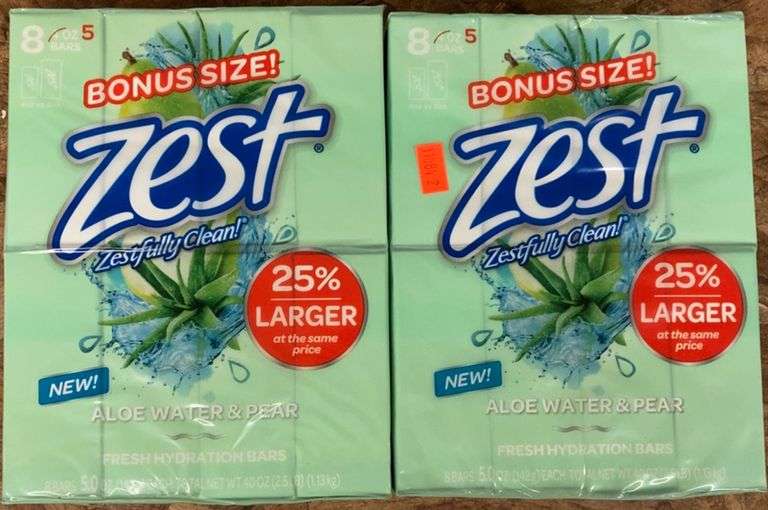Zest Aloe Water & Pear Fresh Hydration Bars 16 5oz Bars - Metzger ...