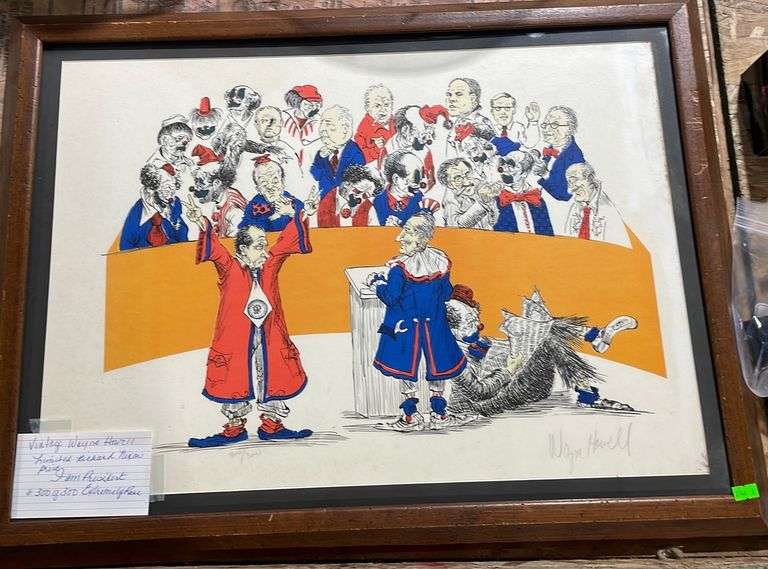 Vintage Wayne Howell Limited Richard Nixon Print I am President #300/ ...