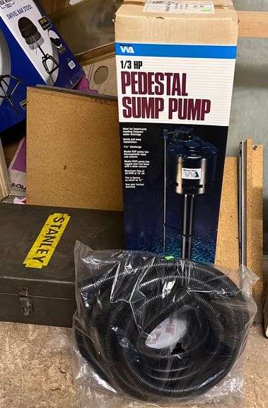 Water ace 1/3 hp pedestal sump pump and flexible hose - Metzger ...