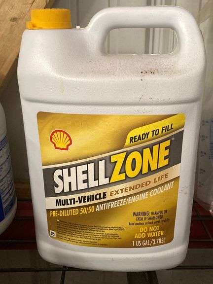 ShellZone Pre-Diluted 1 Gallon 50/50 Antifreeze/Engine Coolant ...