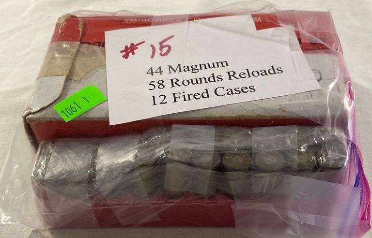 .44 Magnum 58 Rounds Reloads 12 Fired Cases - Metzger Property Services LLC
