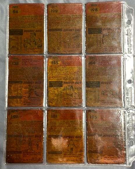 9 - 1953 Topps Damaged Baseball Cards - Metzger Property Services, LLC