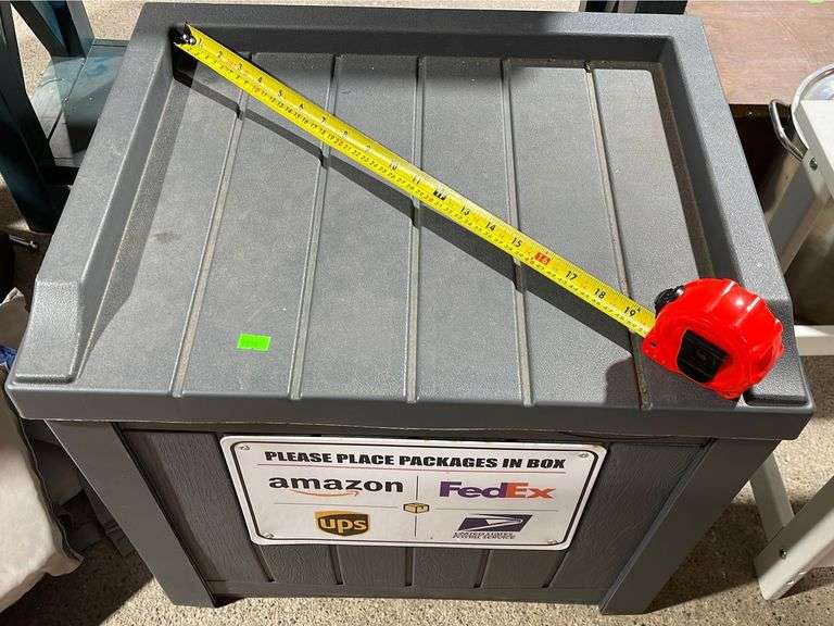 Exterior drop box for Amazon, FedEx, UPS, and USPS 19”H with extension ...