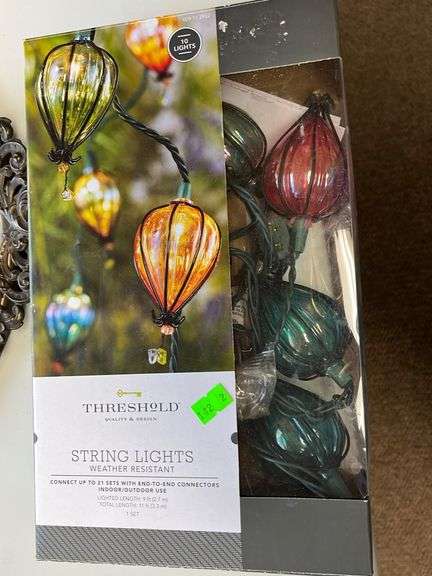 Threshold string lights 3 sets, 1 new in box - Metzger Property ...