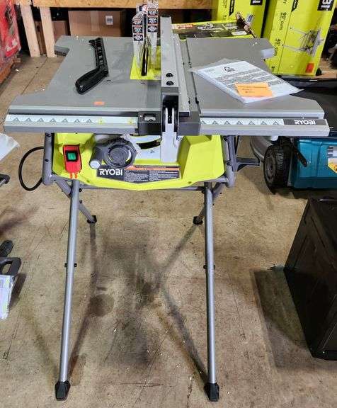 RYOBI 15 Amp 10 in. Compact Portable Corded Jobsite Table Saw with ...