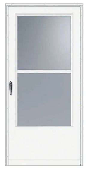 EMCO 36-inch x 80-inch White 100 Series Ventilating Storm Door with ...