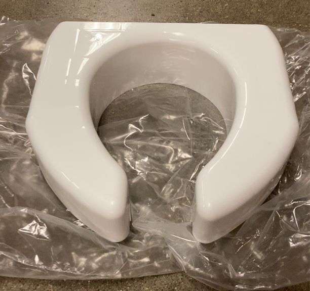 Ableware Basic Open-Front 3-Inch Elevated Toilet Seat for Standard ...