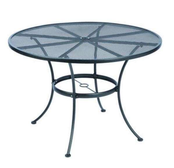 geneva steel round dining table - Metzger Property Services, LLC