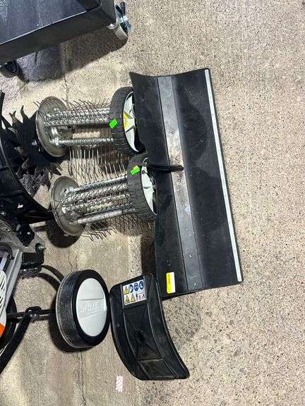 Stihl tiller MM56C , with lawn de thatcher attachments , 9” - Metzger ...