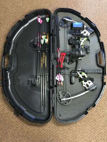 Compound Bow with Arrows and Plano Proctor Hard Case - Metzger Property ...