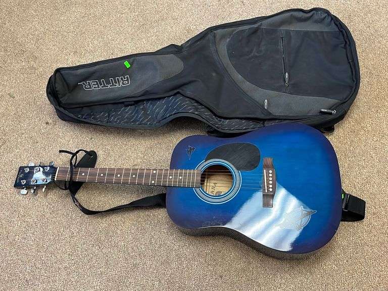 Indiana scout Model BLS acoustic guitar with soft case - Metzger ...