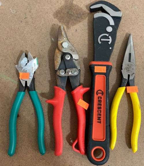 Klein Tools All Purpose Pliers, Crescent Pipe Wrench, Crescent ...