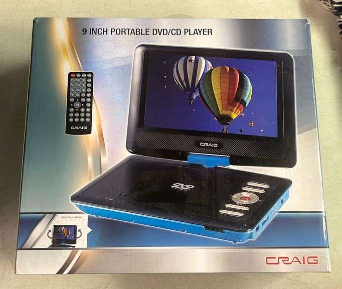 Craig 9” Portable DVD/CD Player NIB - Metzger Property Services, LLC
