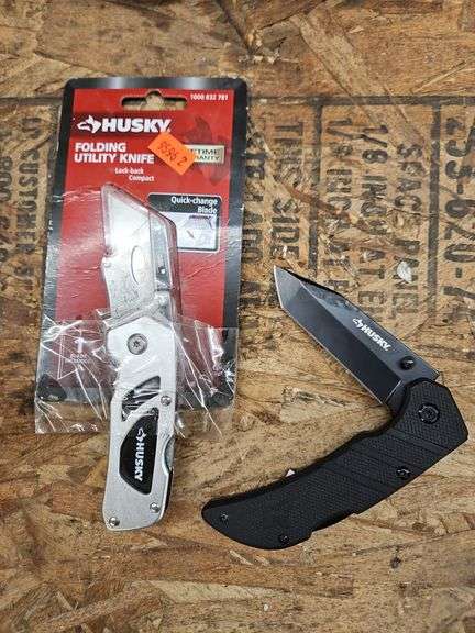 Husky Folding Knife and a Husky Utility Knife - Metzger Property ...