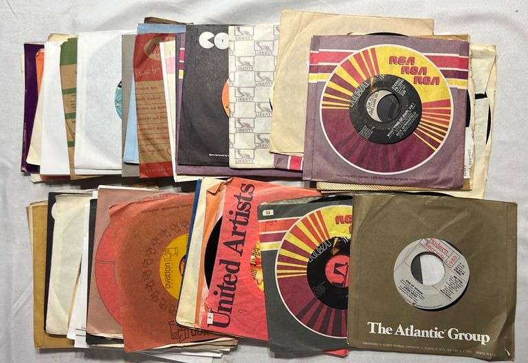 Fifty Misc. Rock & Country 45 rpm Juke Box Records - Many with Original ...
