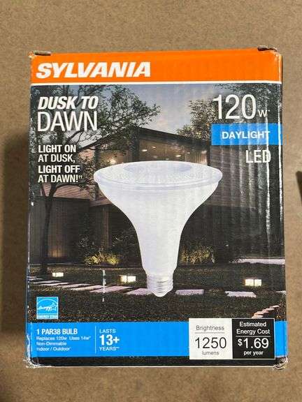 Sylvania 120W Daylight LED Dusk to Dawn Light Bulb - Metzger Property ...