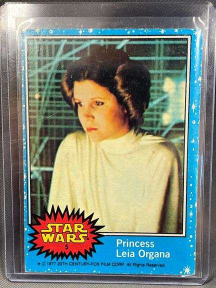 1977 Century-Fox Star Wars Princess Leia Organa Card - Metzger Property ...